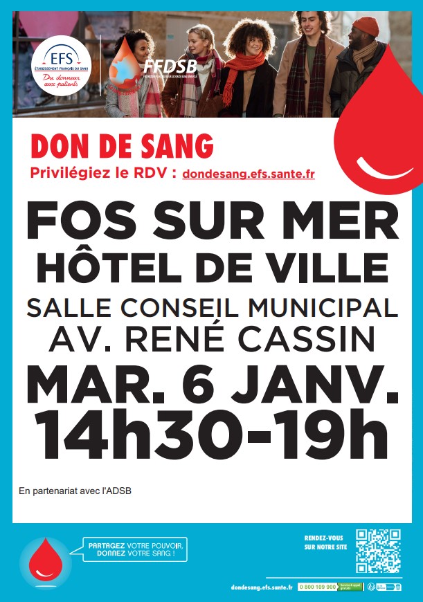 Et si la plus belle résolution était de donner son sang ? – Fos-sur-Mer