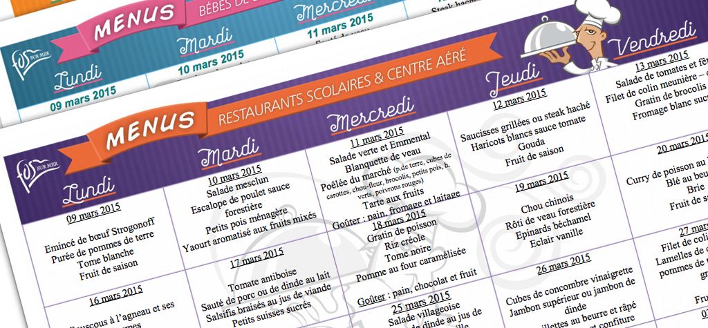 Menus crèche – Fos-sur-Mer