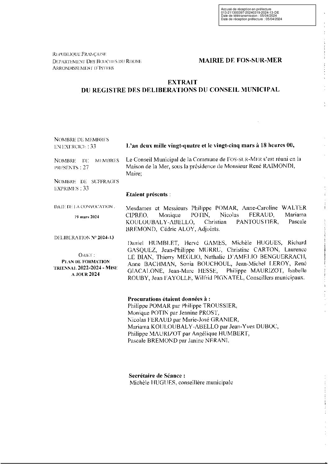 10/04/2024 – Plan de formation triennal 2022-2024 – Mise à jour 2024 ...